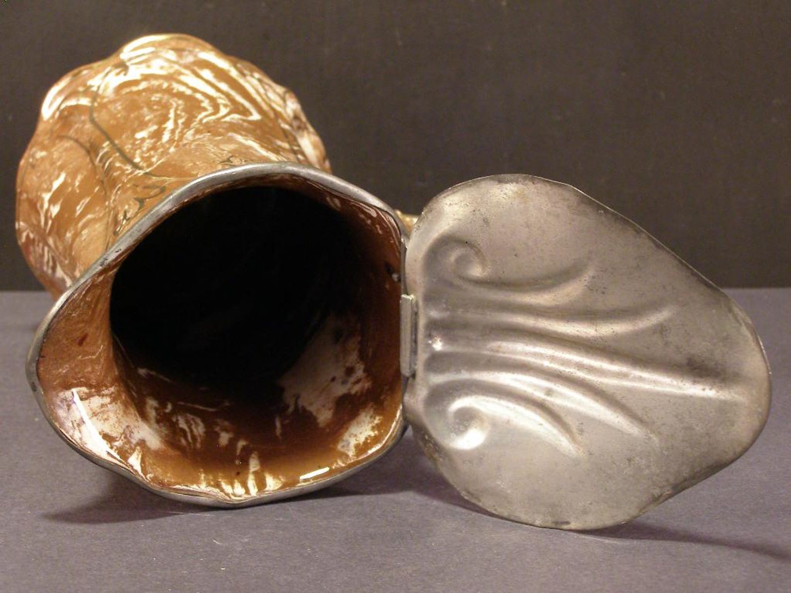 RARE EARLY 1800 Marbled Agate Ware Mocha Creamware Staffordshire ...
