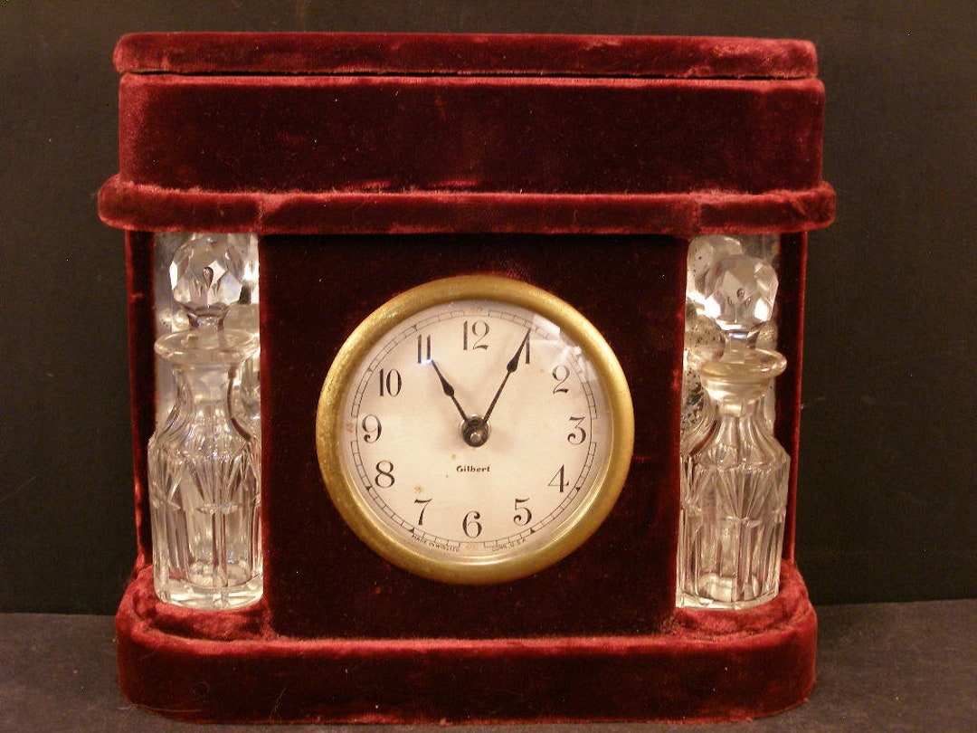 Antique Perfume Store Display Jewelry Trinket Box OCCIDENTAL Mantle ...