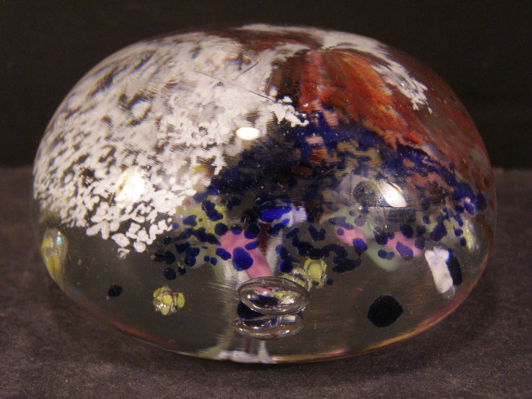 Rare 1912 SIGNED Thomas WEBB Millefiori Navy Anchor Art Glass ...