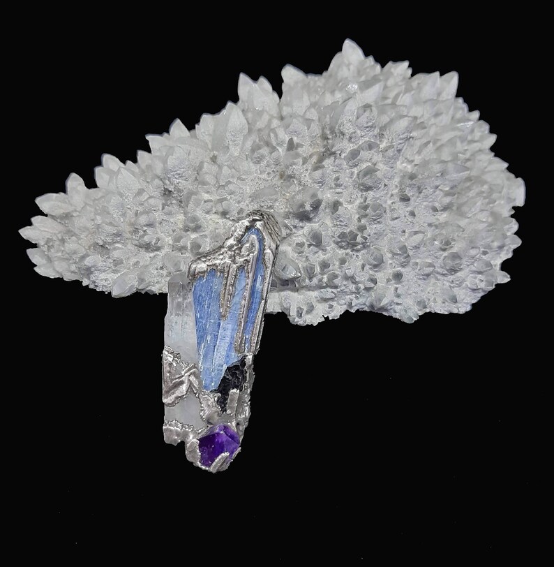 Multi Stone Ring Big Ring Raw Stone Ring Fantasy Jewelry | Etsy