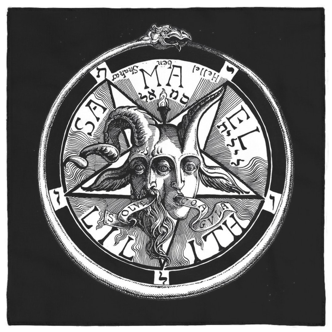 Luciferian Sigil of Infernal Union (samael & Lilith) Altar Cloth - Etsy