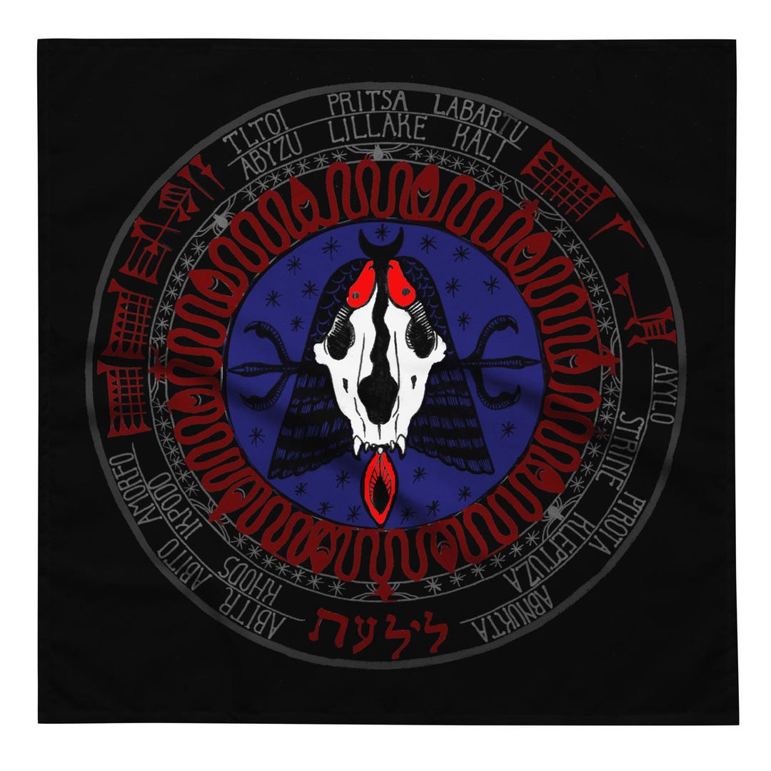 Babylonian Altar Cloth - Lilith Vampyre Demon Sigil - Etsy