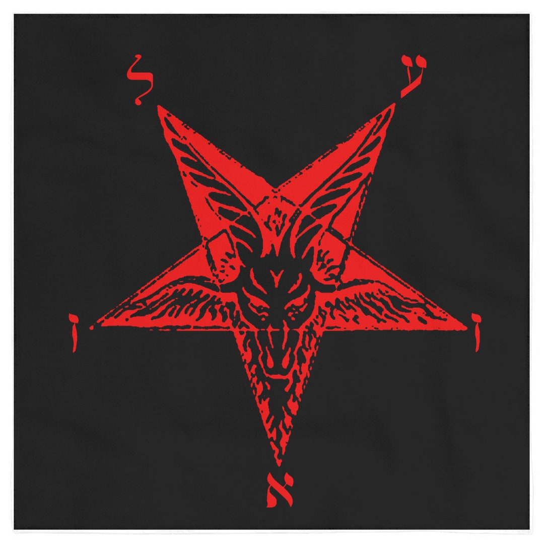 Azazel Goat-devil Baphomet Altar Cloth - Etsy