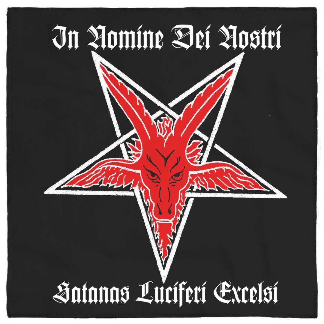 Satanic Altar Cloth - in Nomine Dei Nostri Satanas Luciferi Excelsi - Etsy