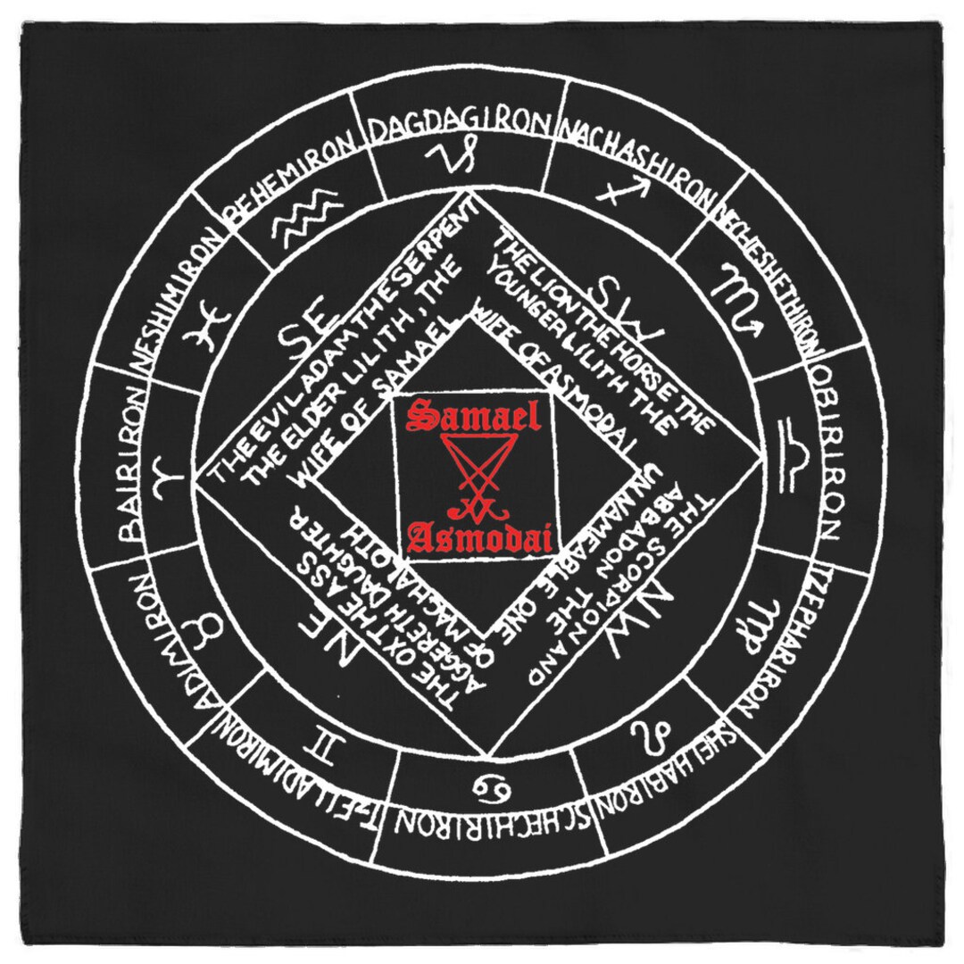 Demon Altar Cloth - Infernal Qlippoth Zodiac - Etsy
