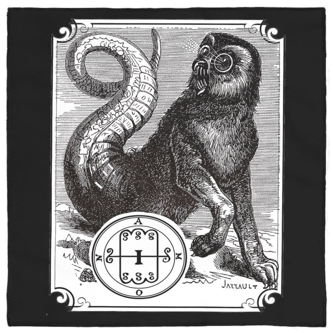 Goetia Demon AMON Altar Cloth - Etsy