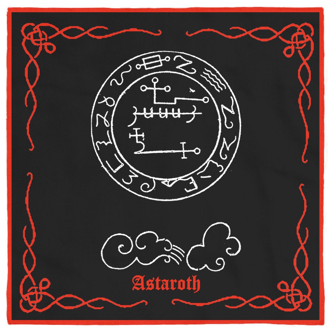 Demon Altar Cloth - Astaroth Sigil From Grimoirium Verum - Etsy