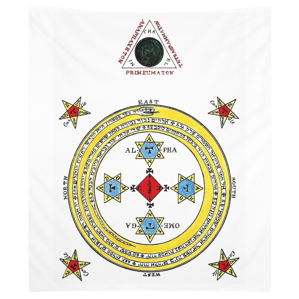 The Magical Circle of King Solomon goetia Tapestries - Etsy