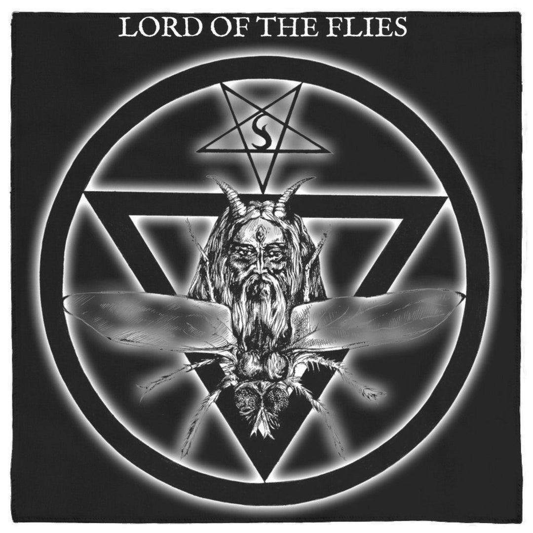 Tela de altar de demonios Belcebú Señor de las Moscas - Etsy España