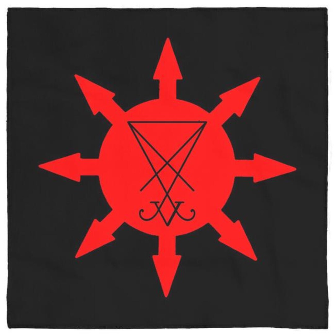 Lucifer Chaos Sigil Red Altar Cloth - Etsy