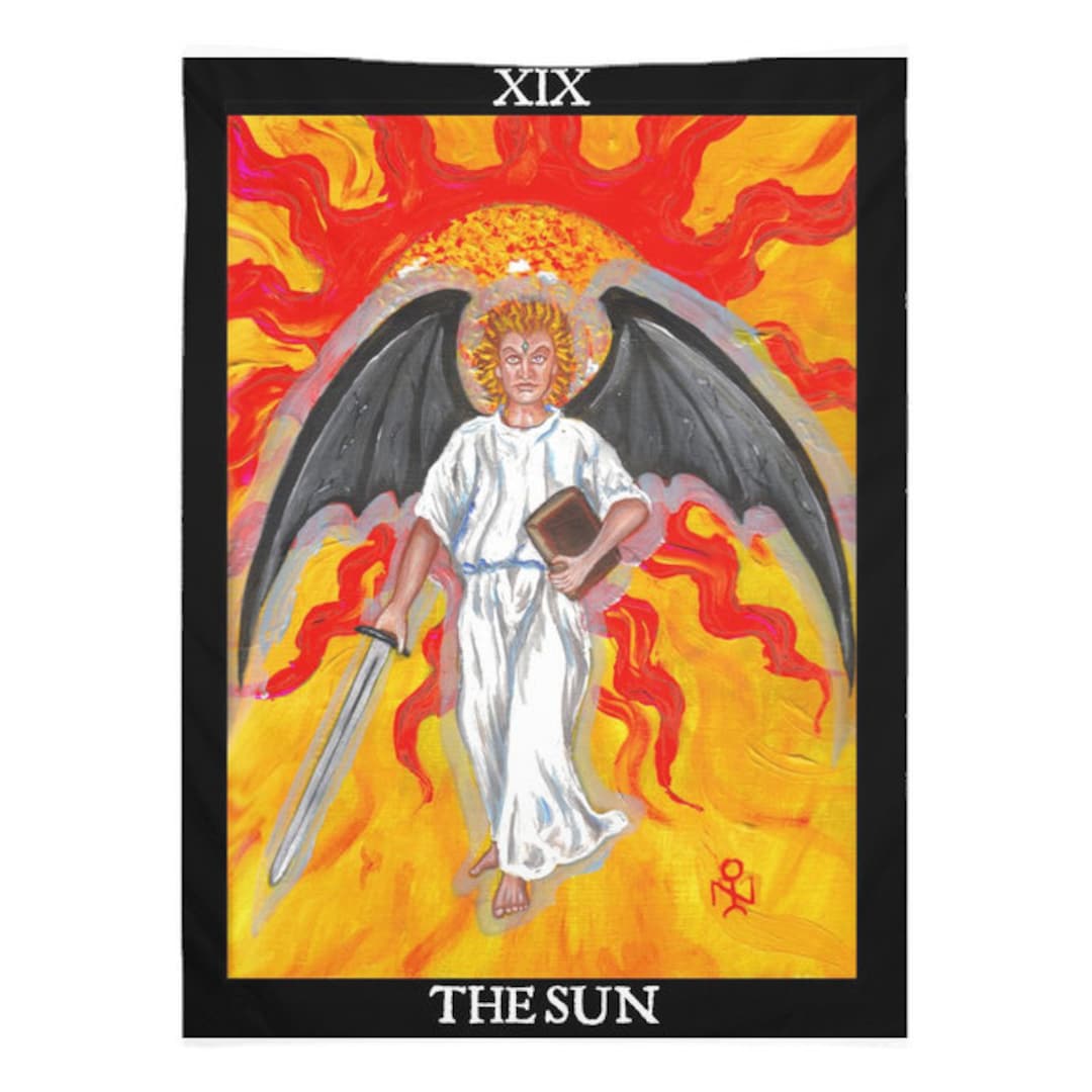 The Sun Lucifer (satan) Luciferian Tarot Tapestries - Etsy