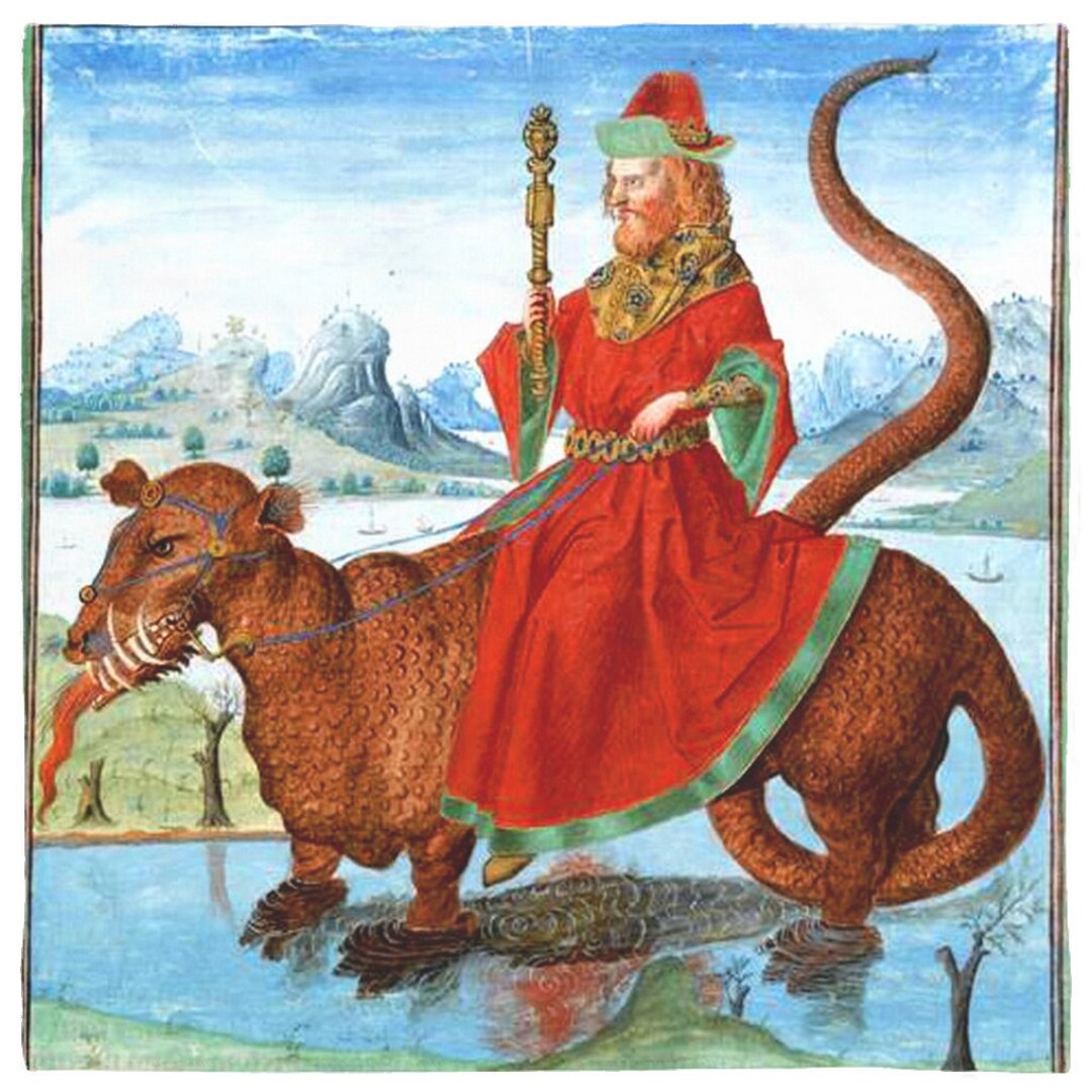 Antichrist Upon Leviathan Medieval Altar Cloth - Etsy UK