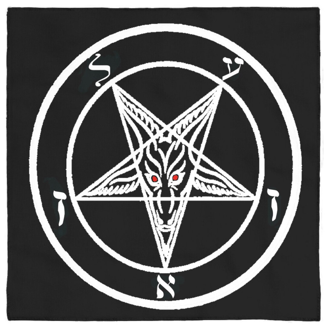 Demon Altar Cloth - Azazel Baphomet Sigil - Etsy