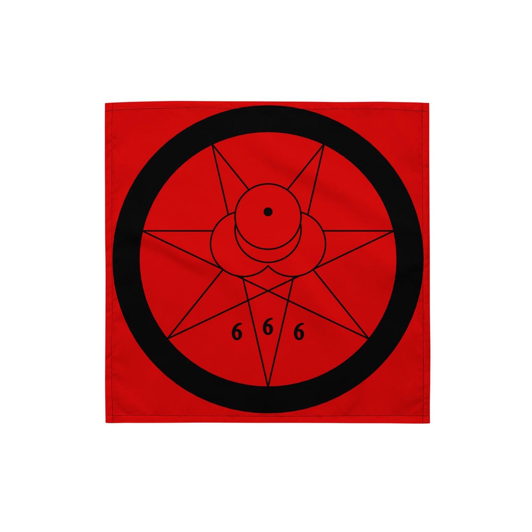 Thelema Altar Cloth - the Sigil of the Beast 666 and Babalon Conjoined ...