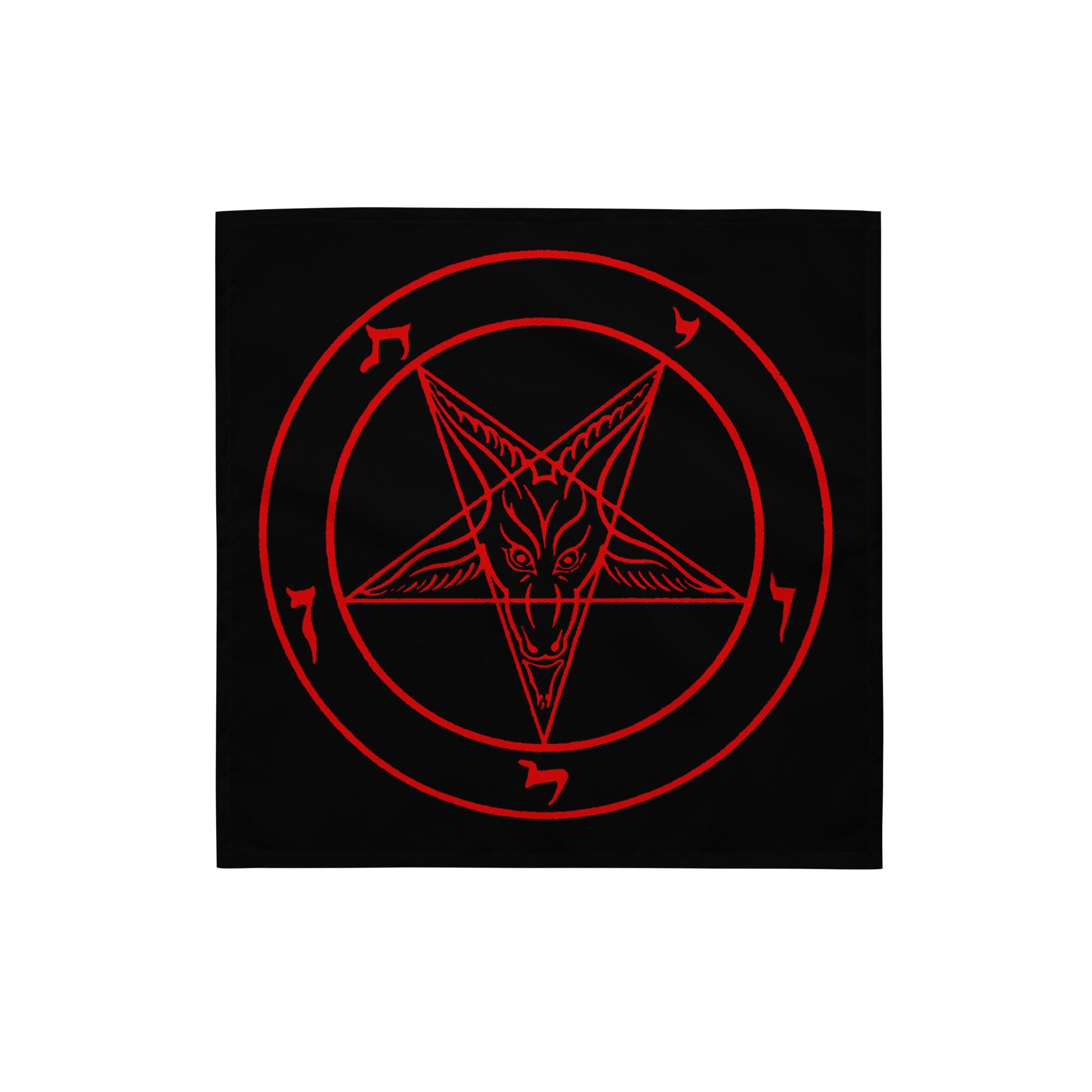 Satanic Altar Cloth - Sigil of Baphomet Satanic Red/black - Etsy