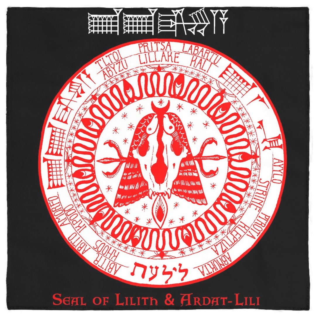 Babylonian Altar Cloth - Sigil of Lilith & Ardat Lili - Etsy