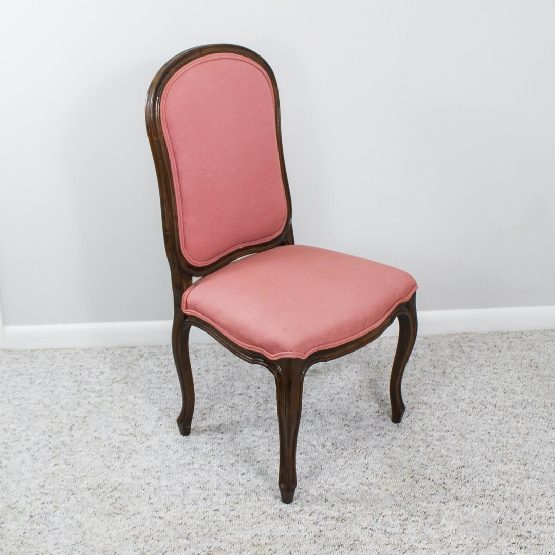 1940s Rose Pink French Style Louis XIV Side Chair Desk Chair - Etsy