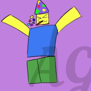 Roblox Regretevator Party Noob, Digital Wallpaper+seamless Pattern ...