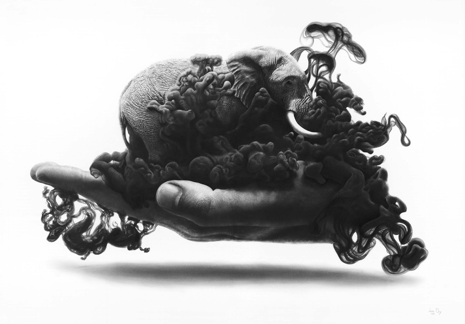 Dusk - Jono Dry Pencil Drawing Print - Etsy