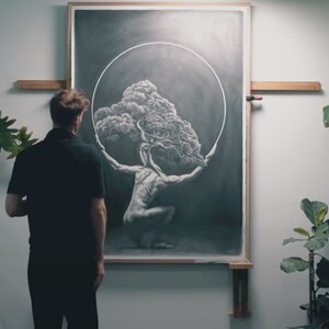 Encircle - Jono Dry Pencil Drawing Print - Etsy