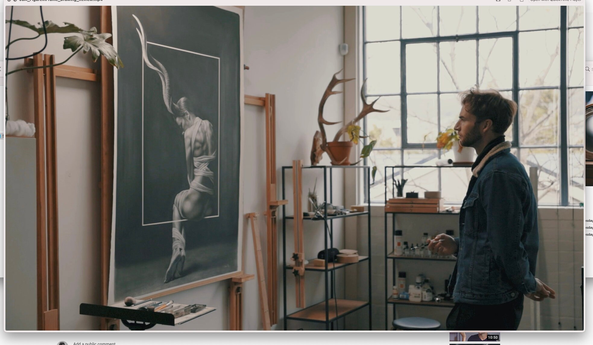 Figure in Frame Jono Dry Pencil Drawing Print - Etsy