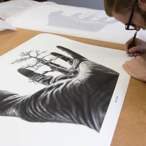 Autumn - Jono Dry Pencil Drawing Print - Etsy