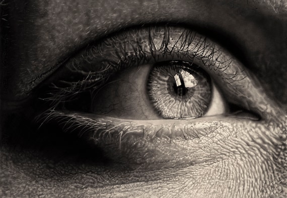 Perspective Jono Dry Pencil Drawing Print | Etsy