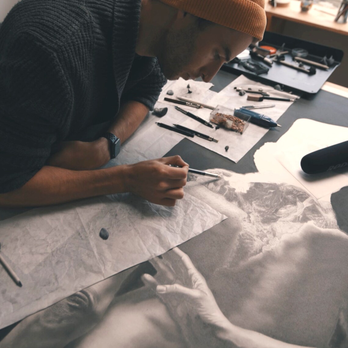 Harm Jono Dry Pencil Drawing Print - Etsy