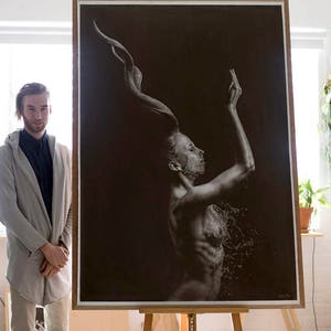 Ritual Jono Dry Pencil Drawing Print | Etsy