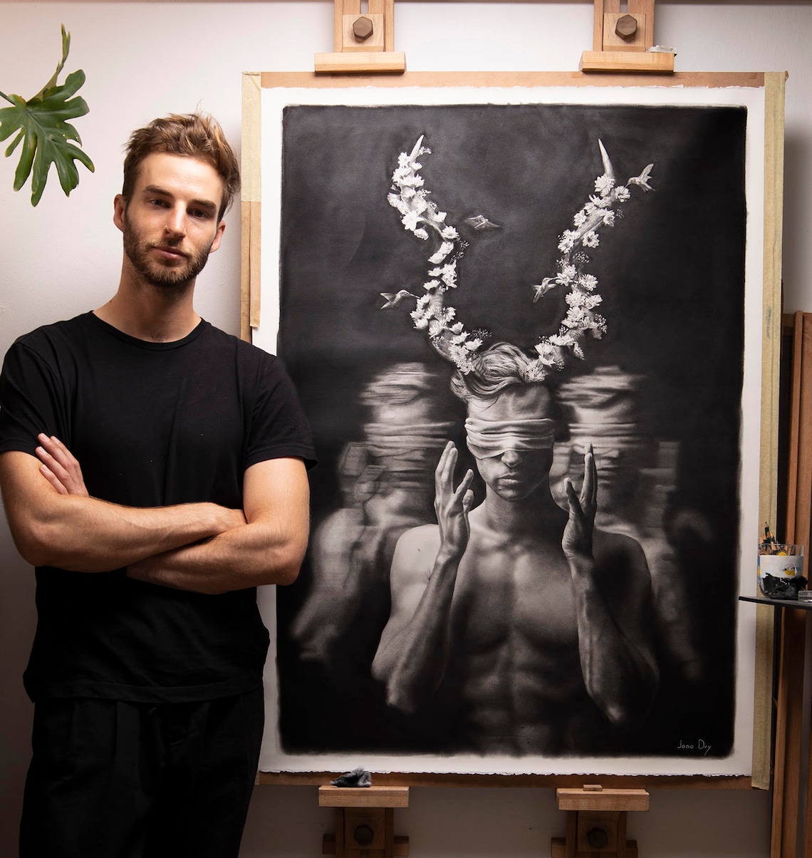 Berkana Jono Dry Pencil Drawing Print - Etsy Australia