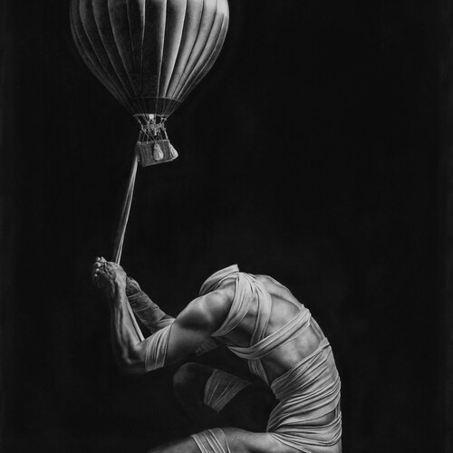 Exposed Jono Dry Pencil Drawing Print - Etsy