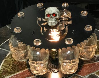 SKULL Bottle Shadow Light, Unique Lighting, Skull, Lighting, Skull Gift ...