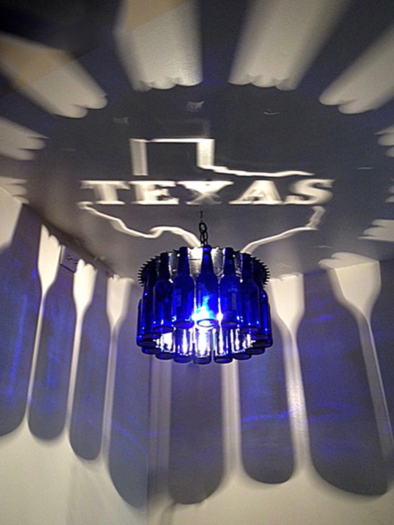 TEXAS Bottle Chandelier, Bottle Light, Lighting, Light, Texas, Texas ...