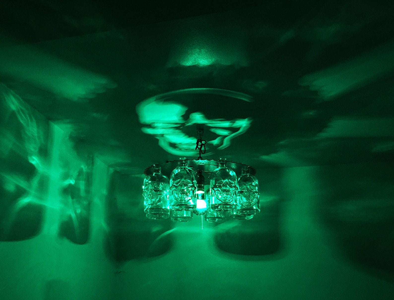 SKULL Bottle Shadow Light Unique Lighting Skull Lighting - Etsy