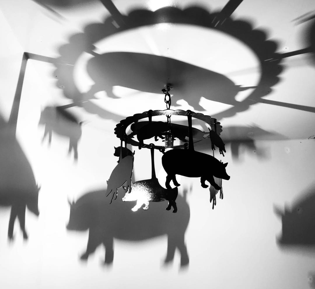 PIG SHADOW LIGHT Shadow Light Lighting Gift Pig Decor Pig - Etsy