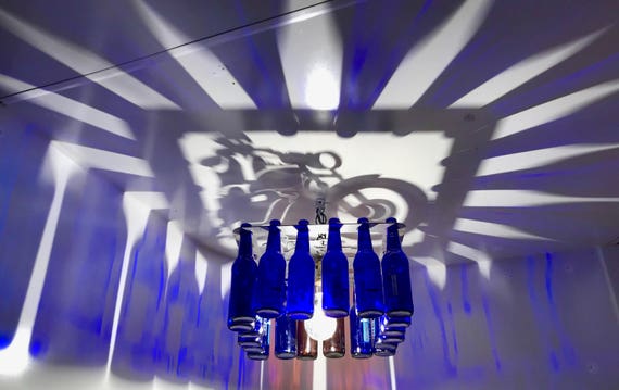 MOTORCYCLE BOTTLE CHANDELIER ceiling light motorcycle | Etsy