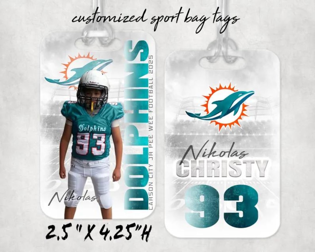Customized Sport Bag Tags. Personalized Photo Luggage Equipment Bag Tag ...