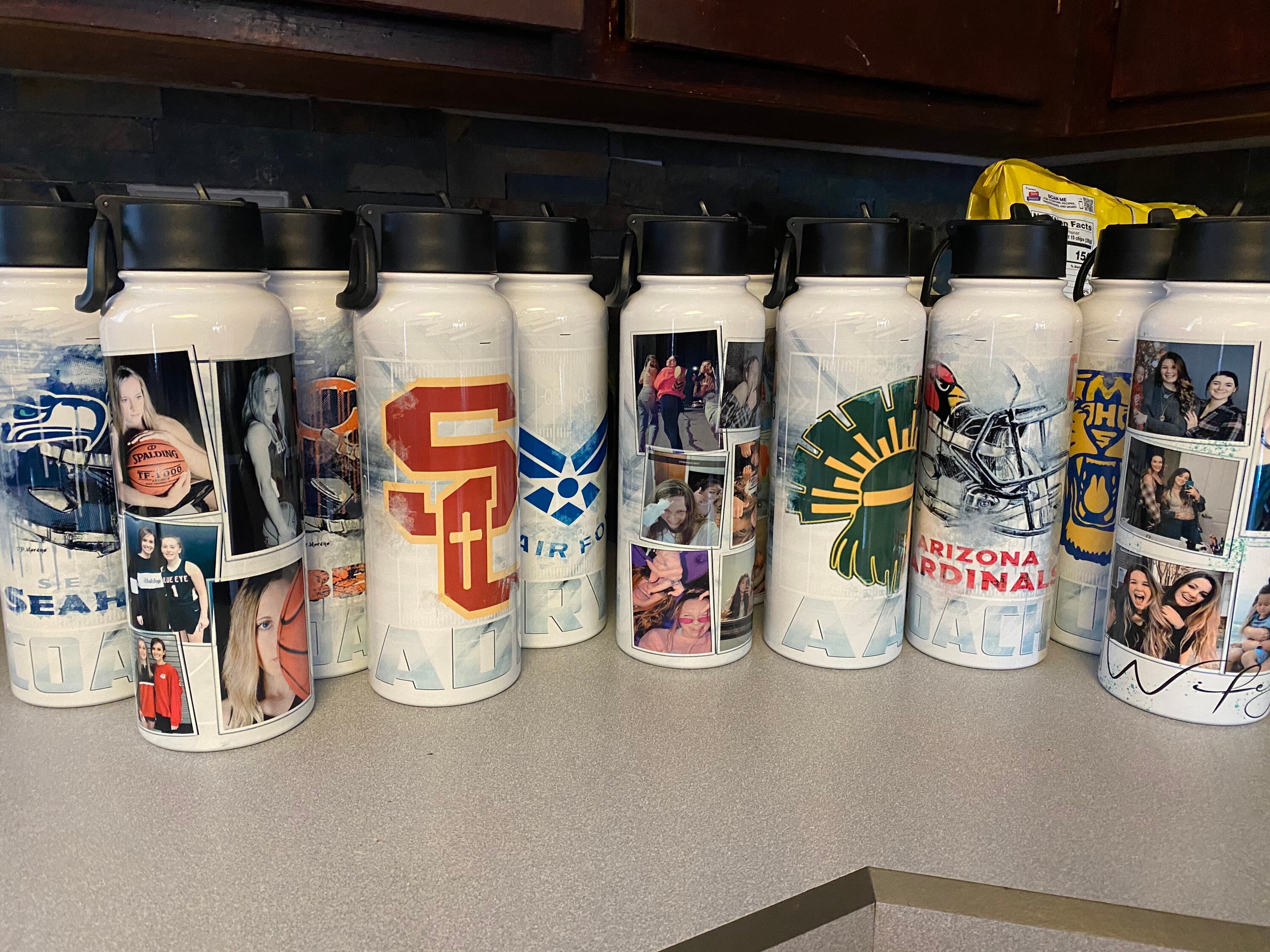 Customized Photo Collage Hydro Water Bottle/tumbler | Personalized ...