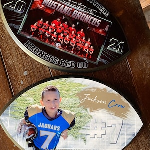 Personalized Football Shape Plaque. Makes for Great Team Gifts, Senior ...