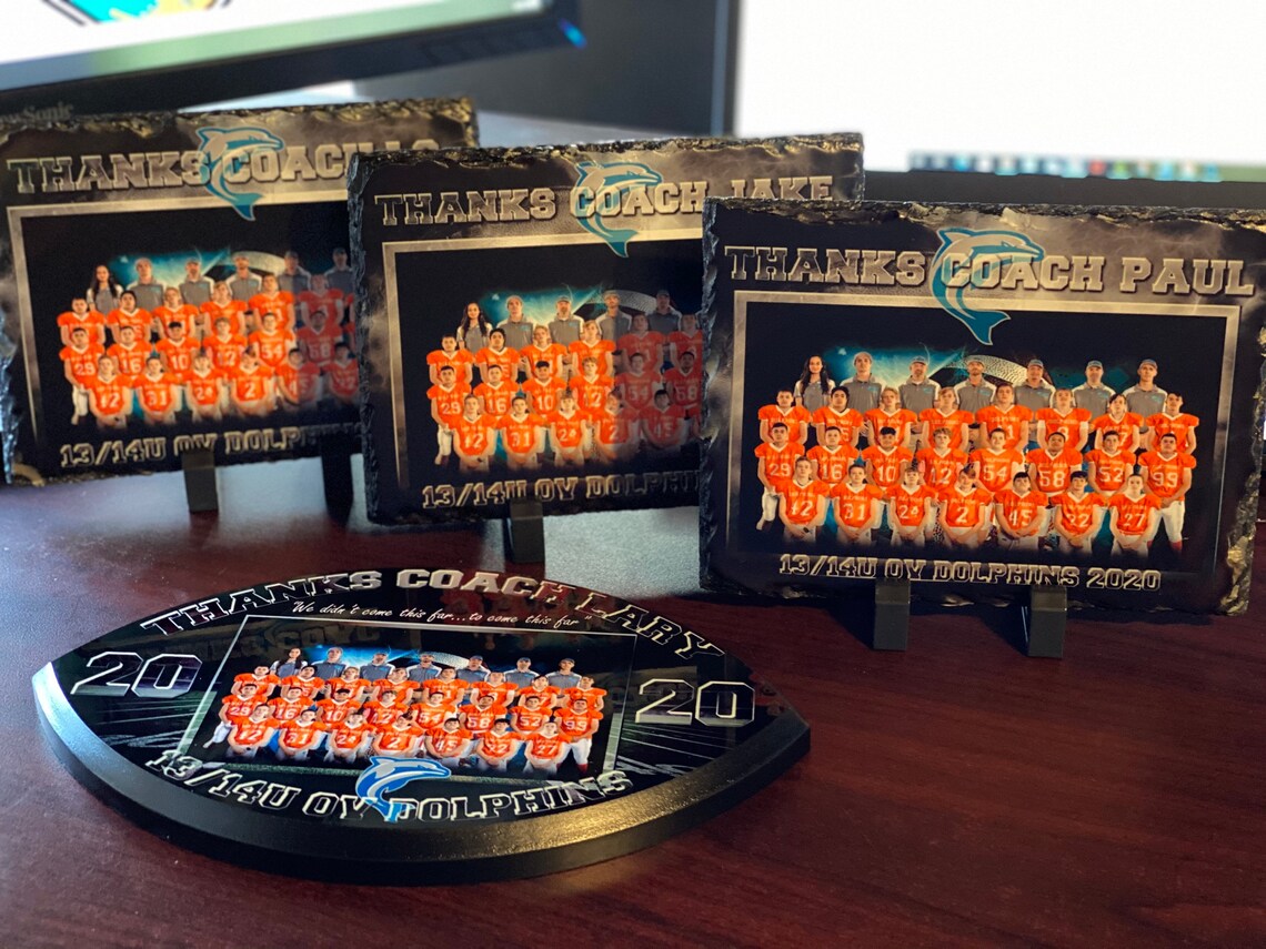 Personalized Football Shape Plaque. Makes for Great Team | Etsy