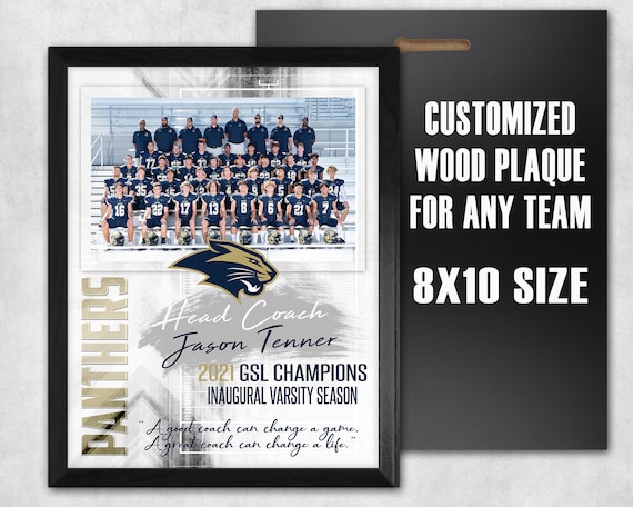 Personalized 8X10 Plaque. Makes Great Team / Senior/coaches - Etsy
