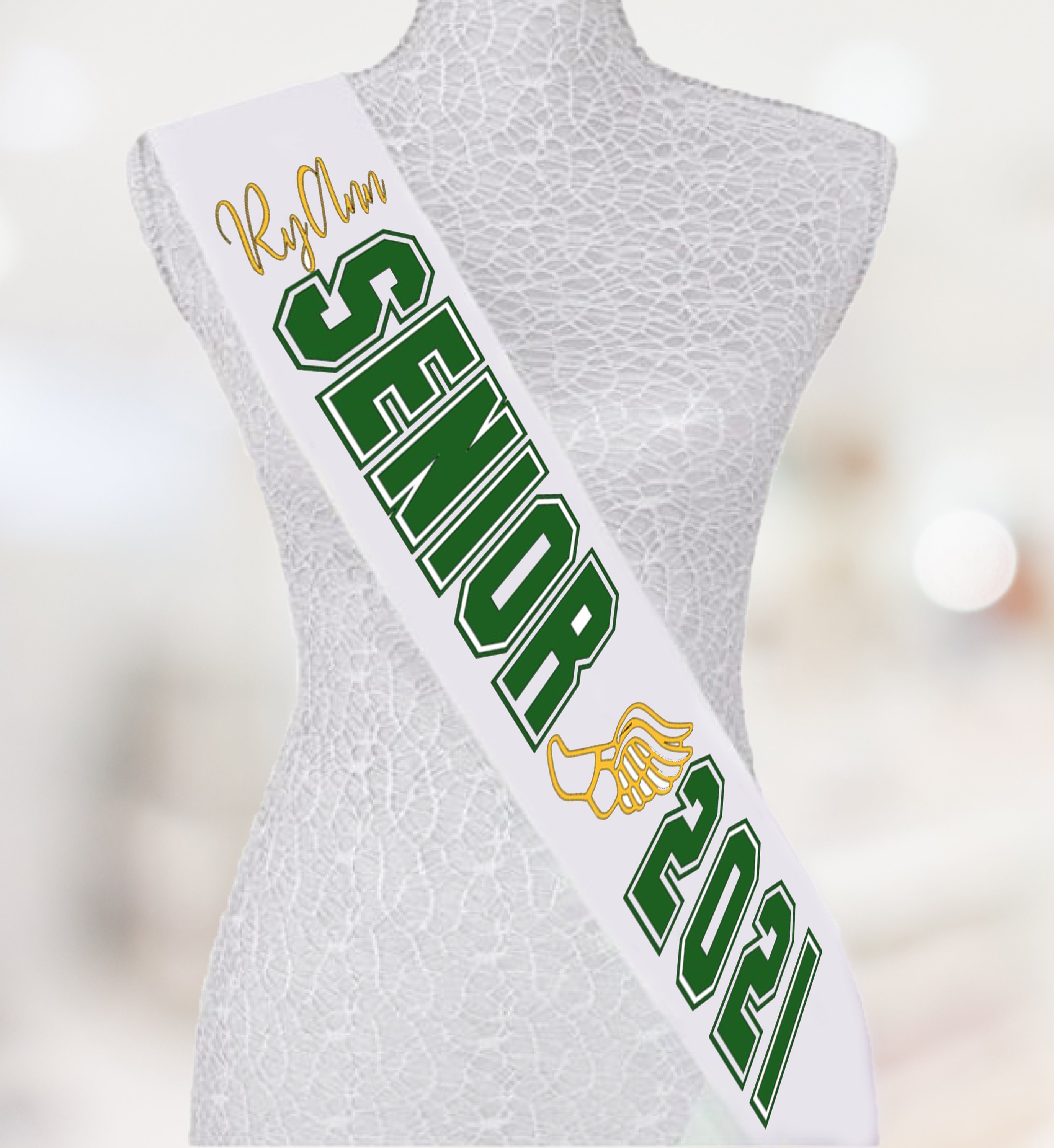 Senior Sashes Track sashes. Customized sash for any | Etsy