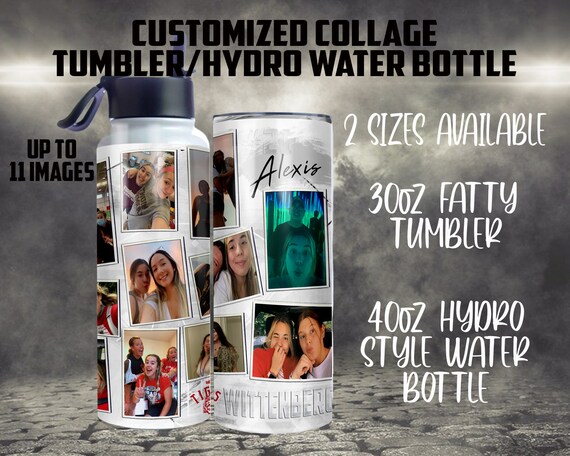 Customized Photo Collage Hydro Water Bottle/tumbler - Etsy
