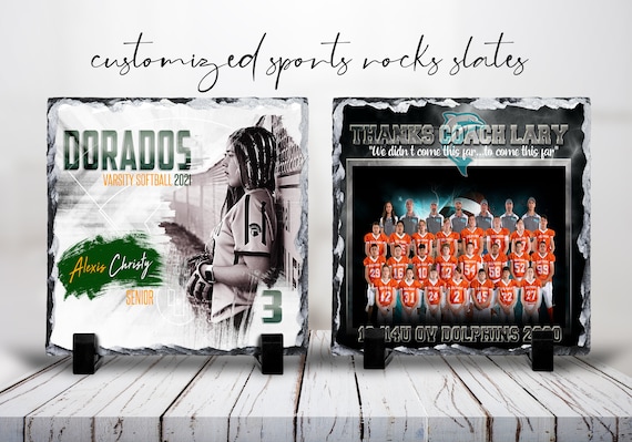 Customized Photo Slate for Sports Your Picture is Imprinted | Etsy