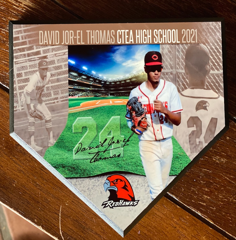 Custom Baseball/softball Home Plate Plaque. Personalized - Etsy