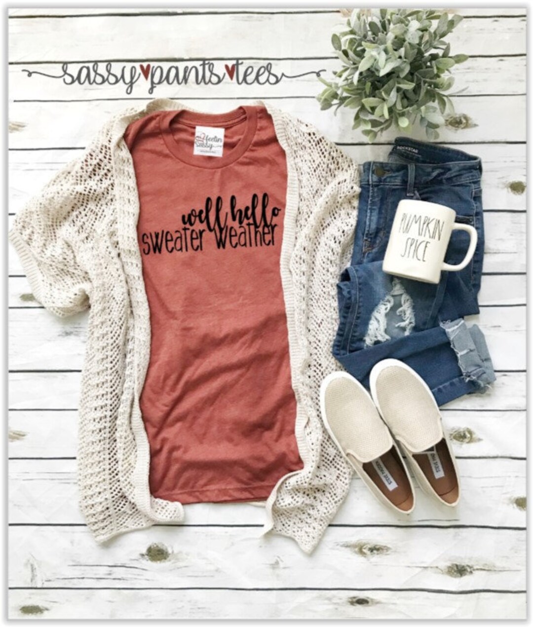 Sassypantstees Well Hello Sweater Weather Made to Order Bellacanvas ...