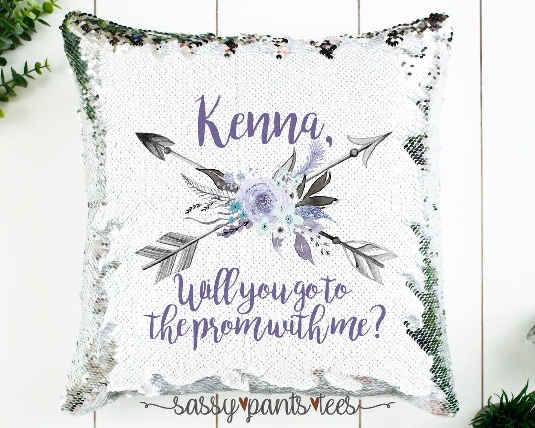 Keepsake Prom Proposal,promposal,pop the Question Hidden Message Pillow ...
