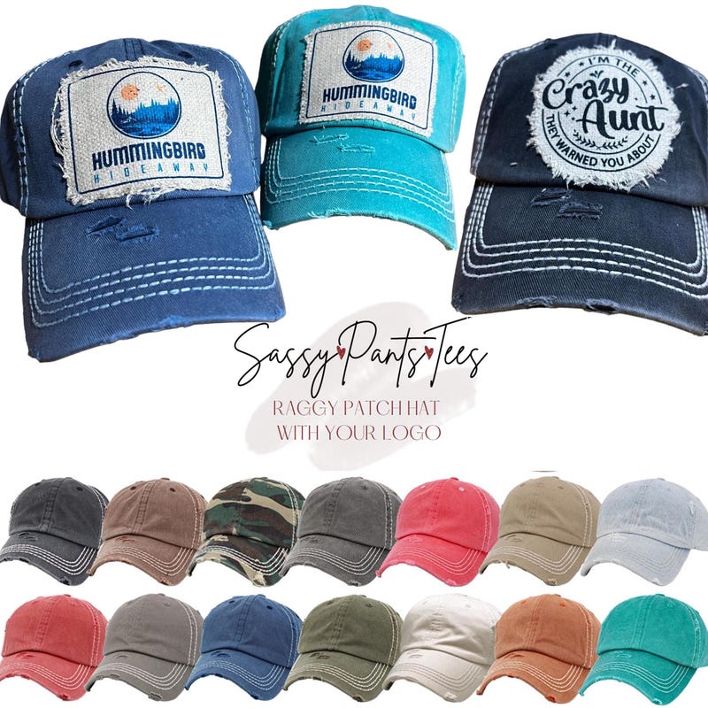 Distressed Baseball Cap - Etsy