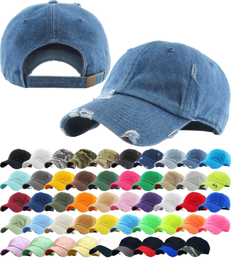 53 Colors,solid Back Vintage Logo Hat,custom Distressed Raggy Patch Hat ...
