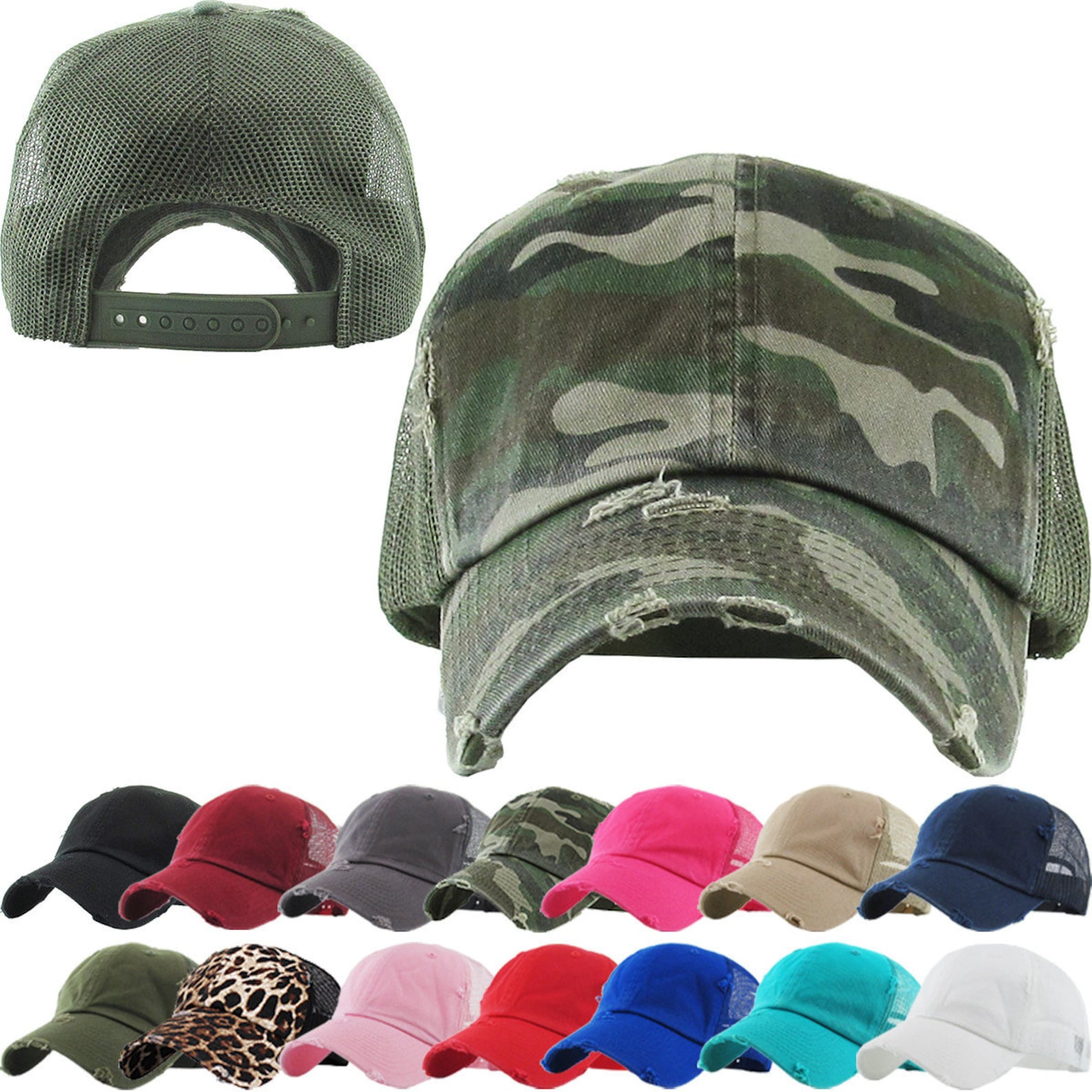 Mesh Vintage Logo Hat, Snap Back, Custom Distressed Raggy Patch Hat ...